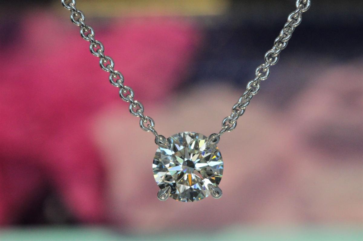 The Floating Diamond Pendant [6-140] - $0 : Birkbecks Jewellers ...