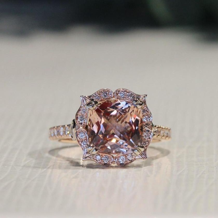 The Rose Gold & Morganite Ring [2-63] - $0 : Birkbecks Jewellers ...